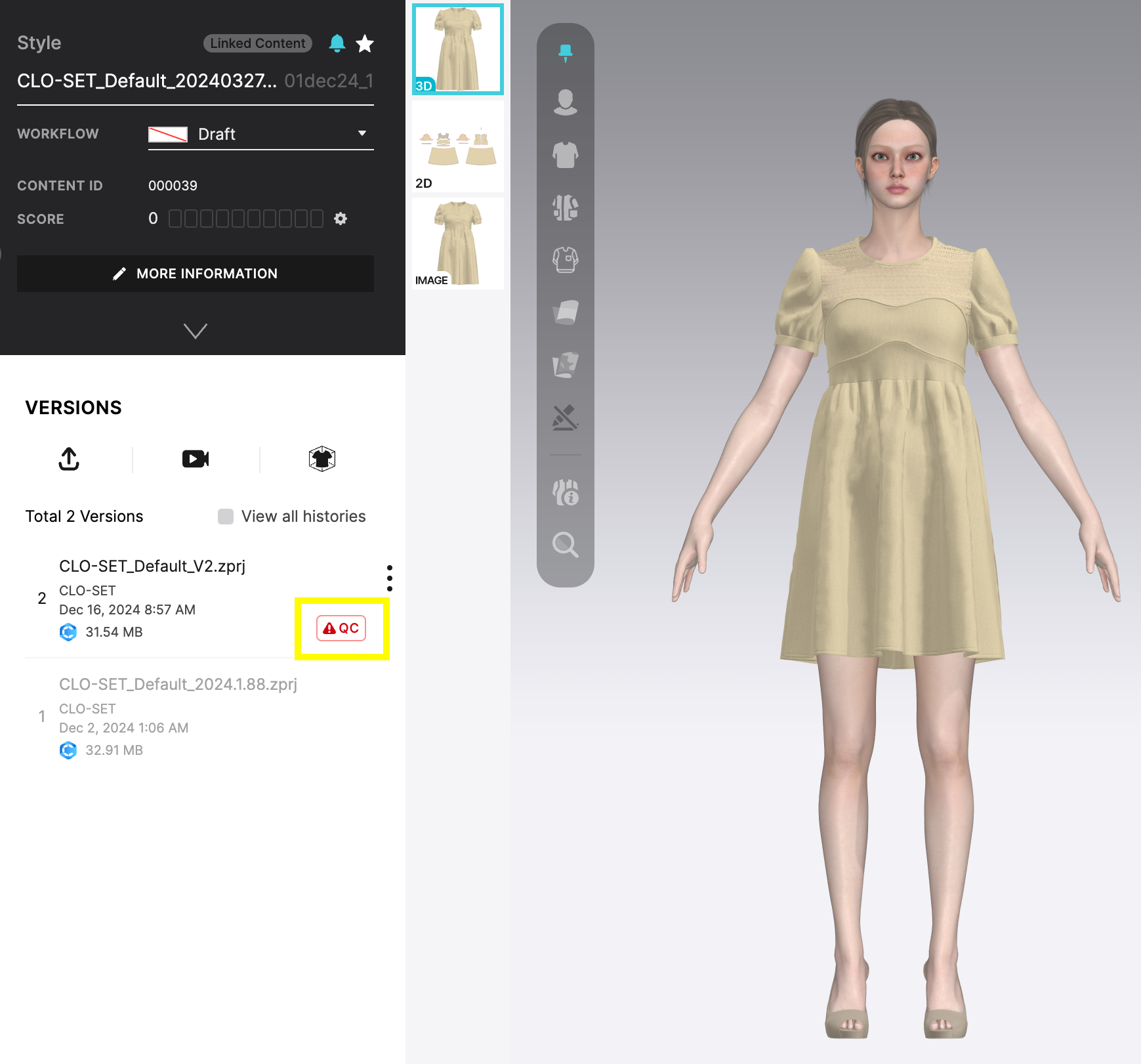 [2024-12] New in CLO-SET, 3D Quality Check! – CLO-SET | Help Center