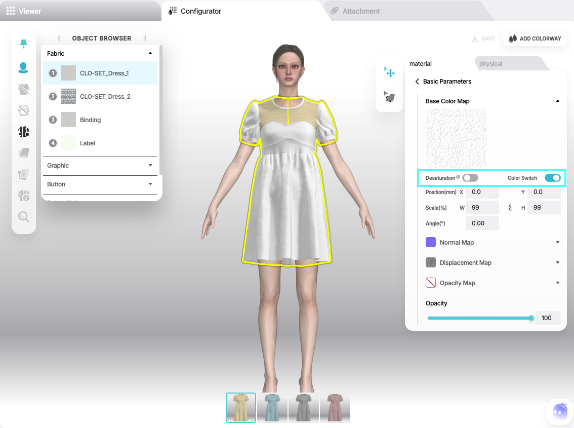 [2024-11] Update in CLO-SET Configurator, auto-generate Normal Map and Color Switch! – CLO-SET ...