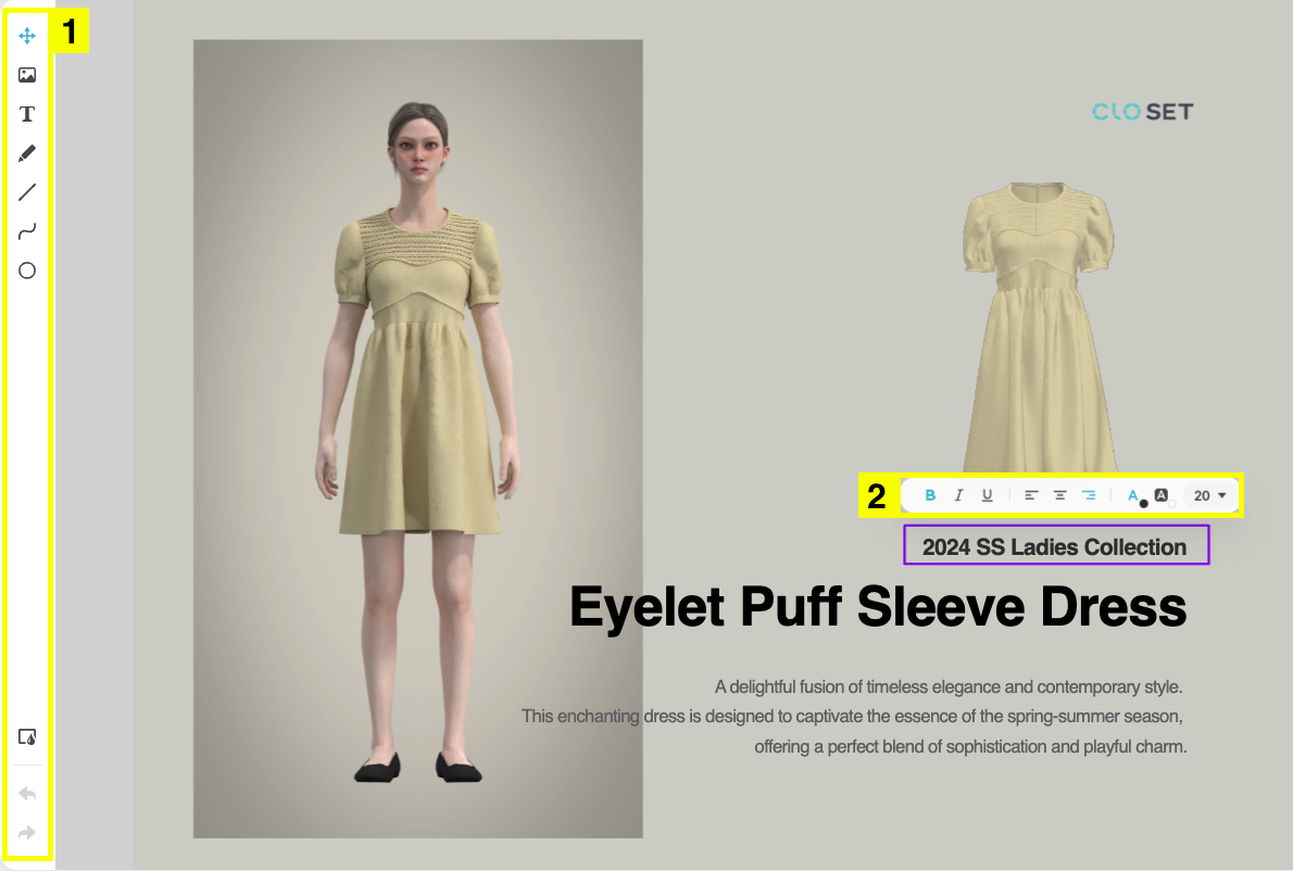 [2024-06] Update in CLO-SET Visual Board, new edit toolbar! – CLO-SET ...