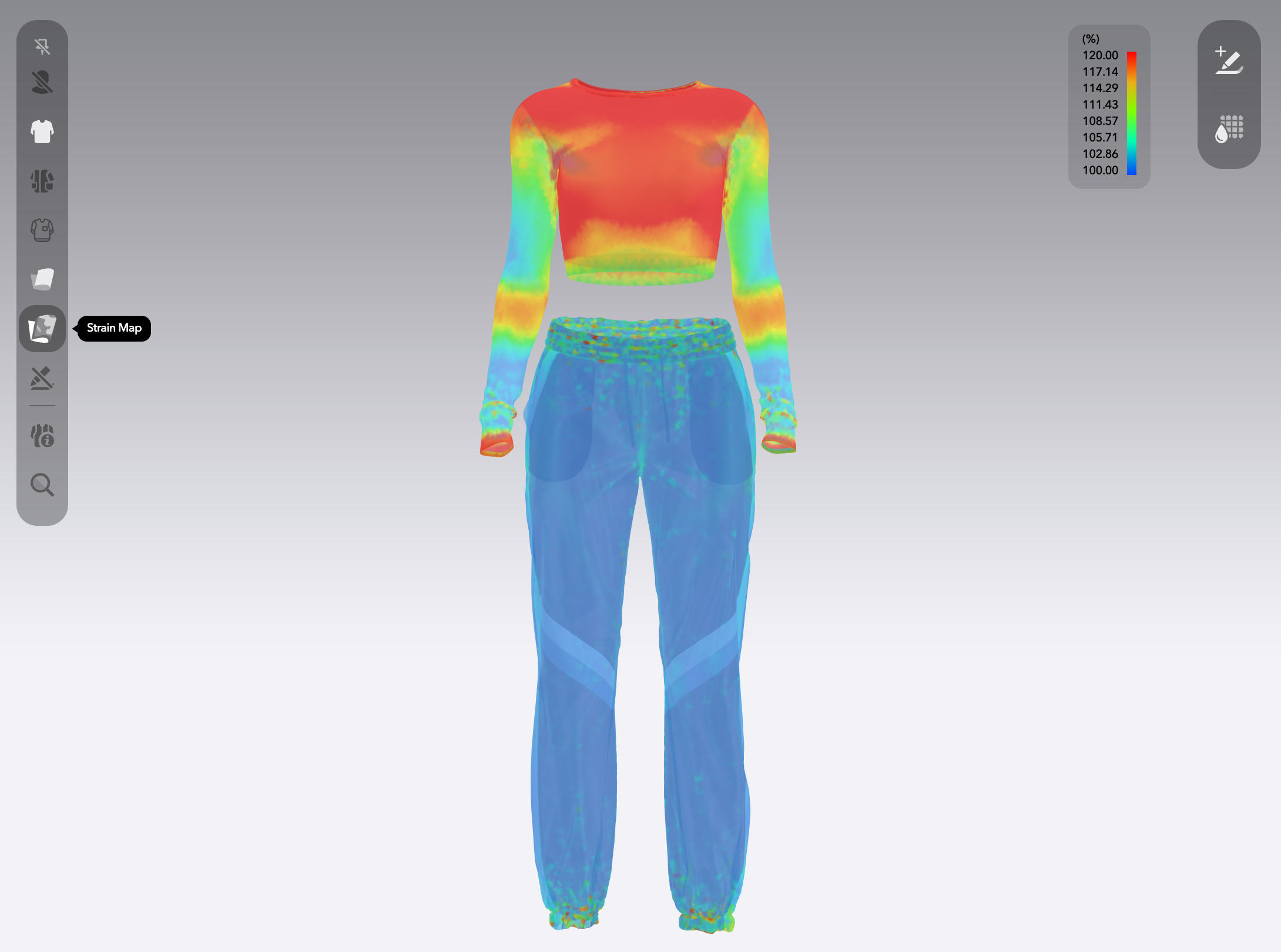 [2024-01] New in CLO-SET 3D Viewer, Strain Map! – CLO-SET | Help Center