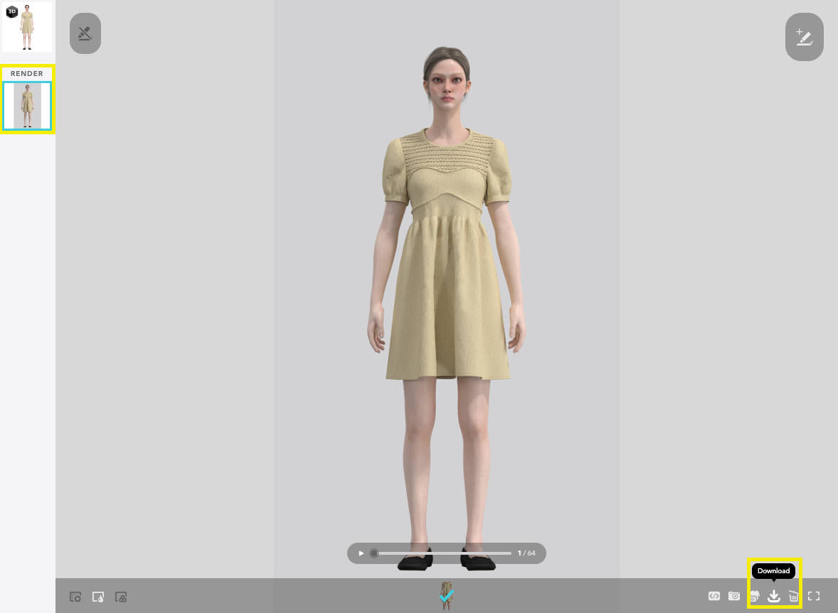 [2023-12] New in CLO-SET Render, save as GIF! – CLO-SET | Help Center