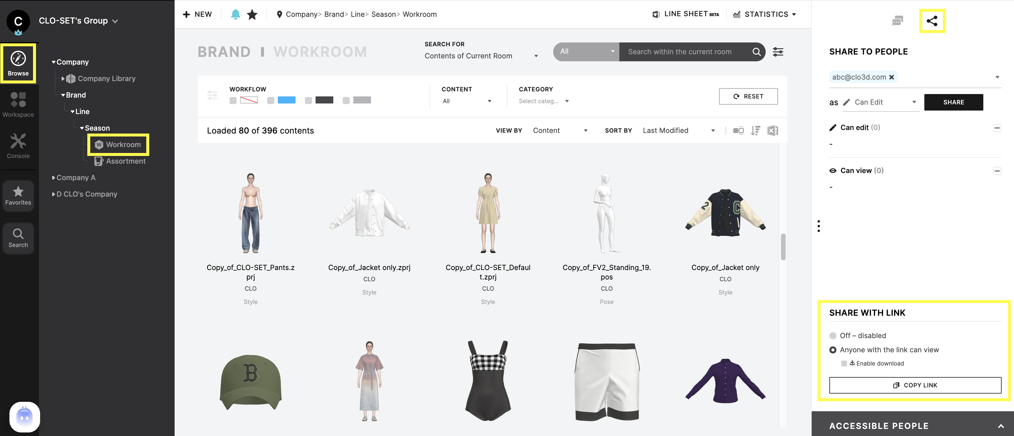 Share Space – CLO-SET | Help Center