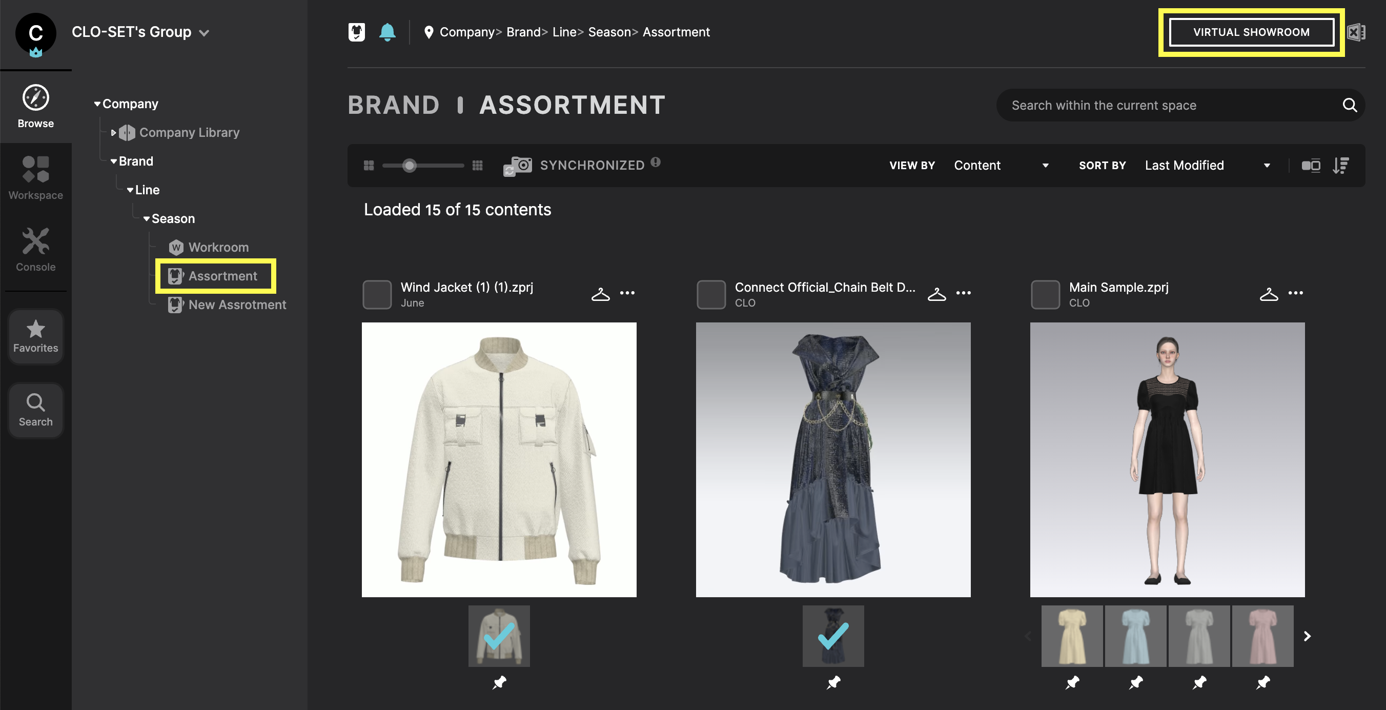 Build Virtual Showroom – CLO-SET | Help Center