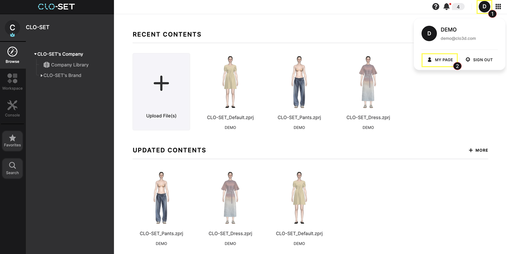 My page – CLO-SET | Help Center