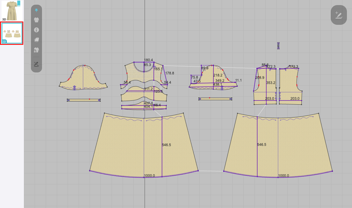 2D Pattern Viewer – CLO-SET | Help Center